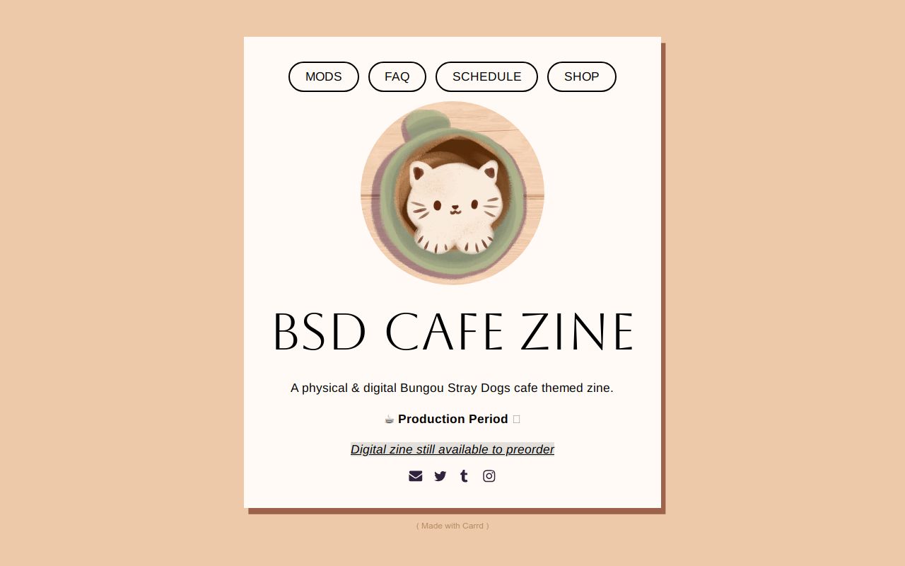 BSD Cafe Zine